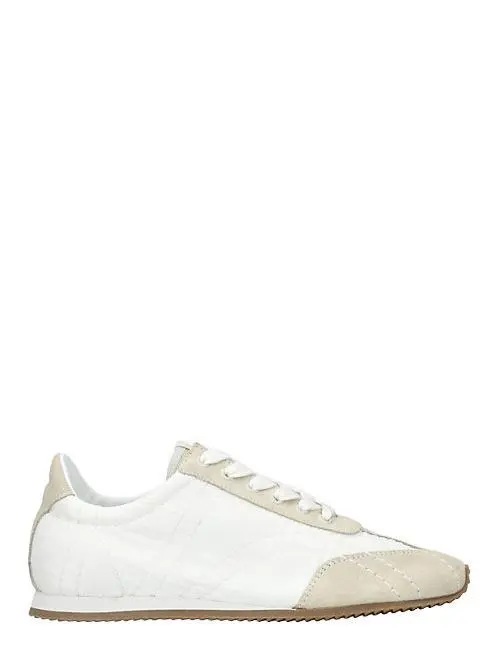 TOTEME Suede Lace-up Sneakers - White/comb