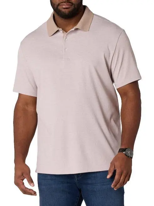 Robert Barakett Big & Tall Matias Polo Shirt - Tan