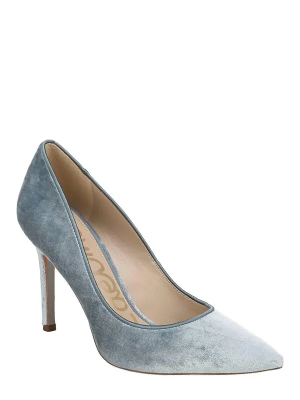 Sam Edelman Hazel Pointed Toe Stiletto Pump - Azure Blue
