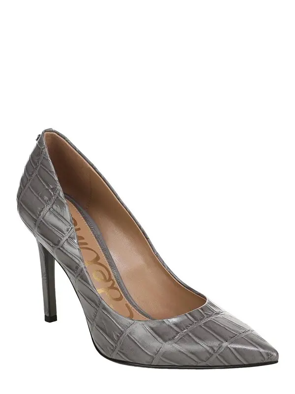Sam Edelman Hazel Pointed Toe Stiletto Pump - Shadow Grey