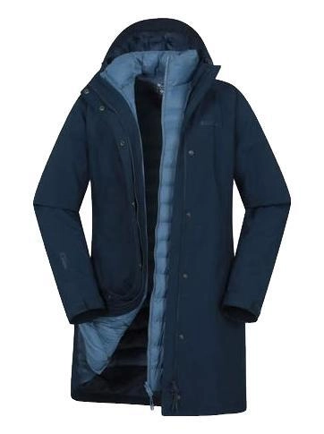 Mountain Warehouse Alaskan Long 3-in-1 Waterproof Jacket - Navy