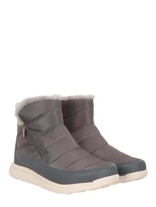 Mountain Warehouse Fleece Lined Snow Boots - Gray