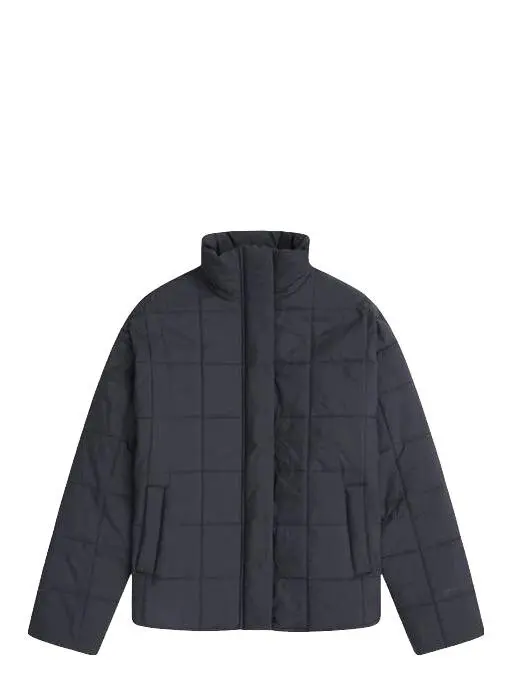 ANIMAL Nina Grid Quilted Padded Jacket - Black