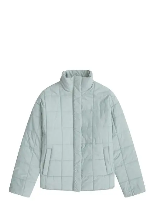 ANIMAL Nina Grid Quilted Padded Jacket - Mint