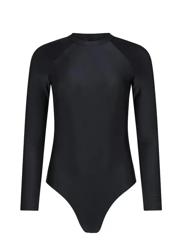 Mountain Warehouse Sydney Long-sleeved One Piece Swimsuit - Black