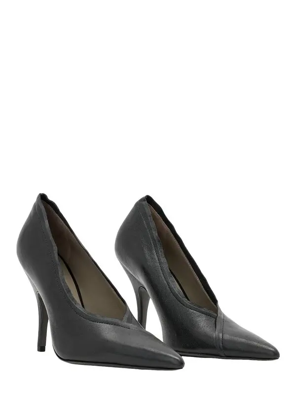ALLSAINTS Vera Leather Stiletto Pumps - Black