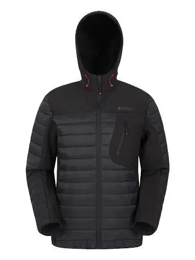 Mountain Warehouse Turbine Ii Padded Soft Shell Jacket - Black