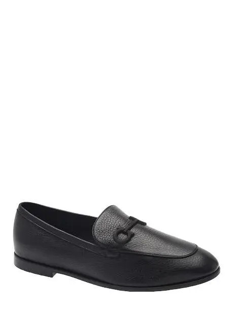 FERRAGAMO Soldy Gancio" Calfskin Loafers - Nero