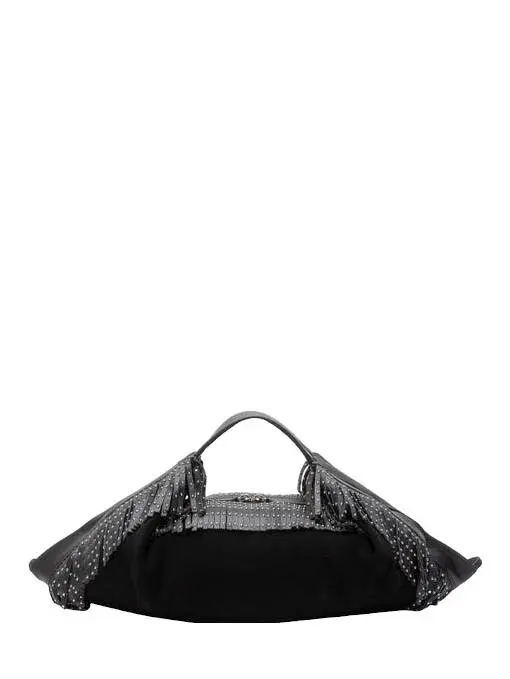 3.1 Phillip Lim Luna Suede Fringe Bag - Black