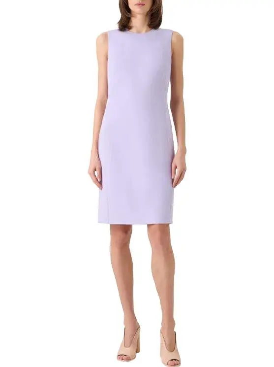 Akris Cashmere & Silk Sheath Dress - Malva