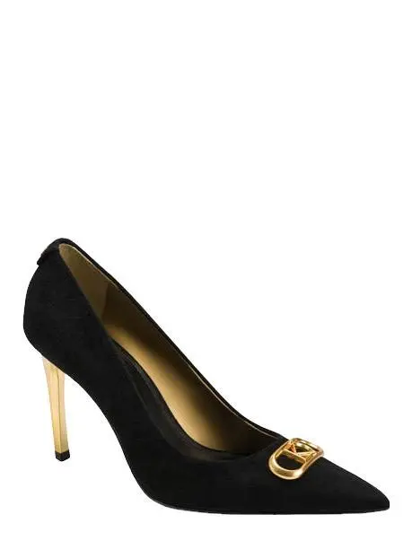 Donna Karan New York Panthia Pointed Toe Stiletto Pumps - Black