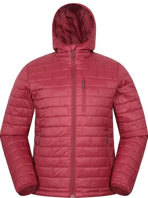 Mountain Warehouse Quilted Hooded Jacket - Red
