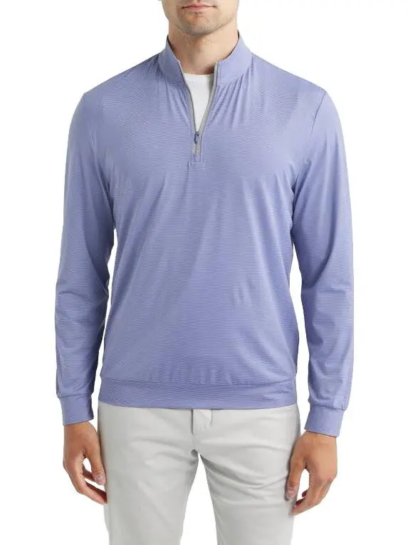 Johnnie-o Bixler Long Sleeve Quarter Zip Sweatshirt - Fig