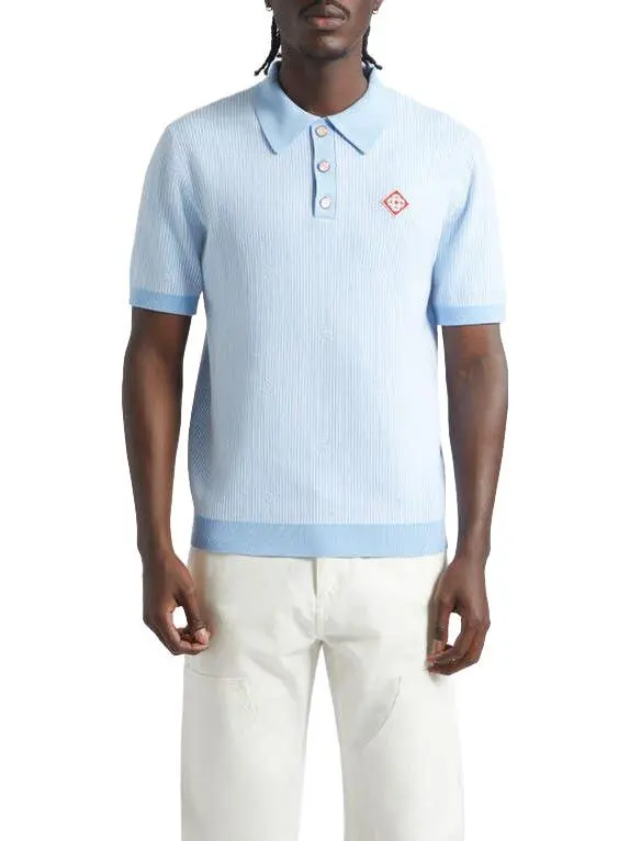 Casablanca Pinstripe Polo - Cotton