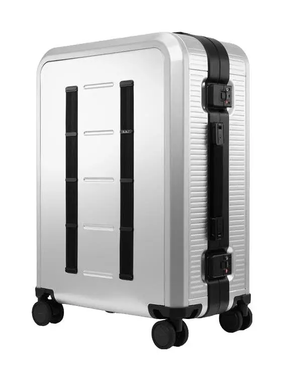 D_B_ Ramverk Alu Checked Spinner Luggage - Silver/onyx