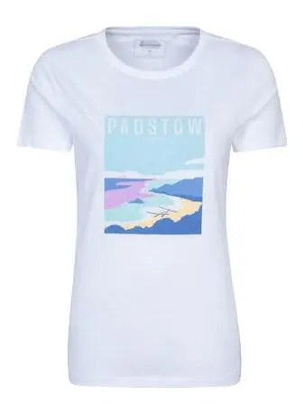 Mountain Warehouse Padstow Organic Cotton T-shirt - White