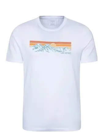 Mountain Warehouse Lake District Mountain T-shirt - White