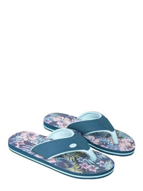 ANIMAL Leaf Print Flip Flops - Mint