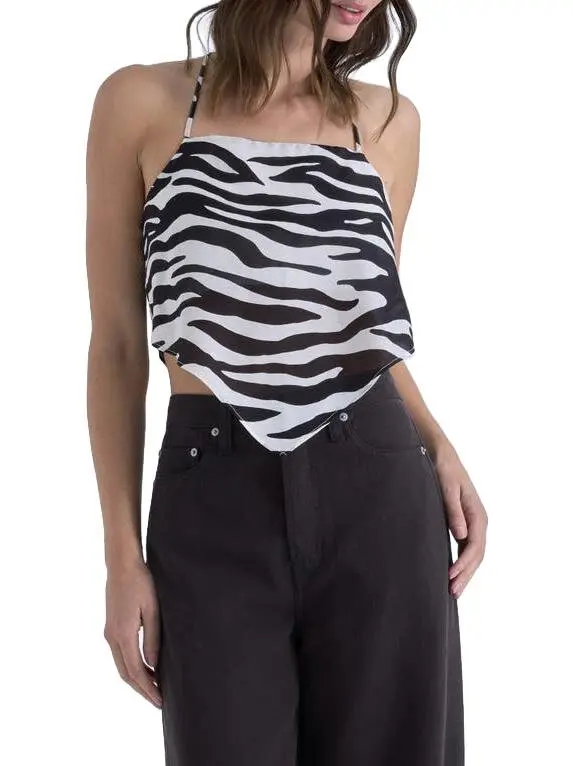 PISTOLA Sinclaire Stripe Halter Top - Zebra