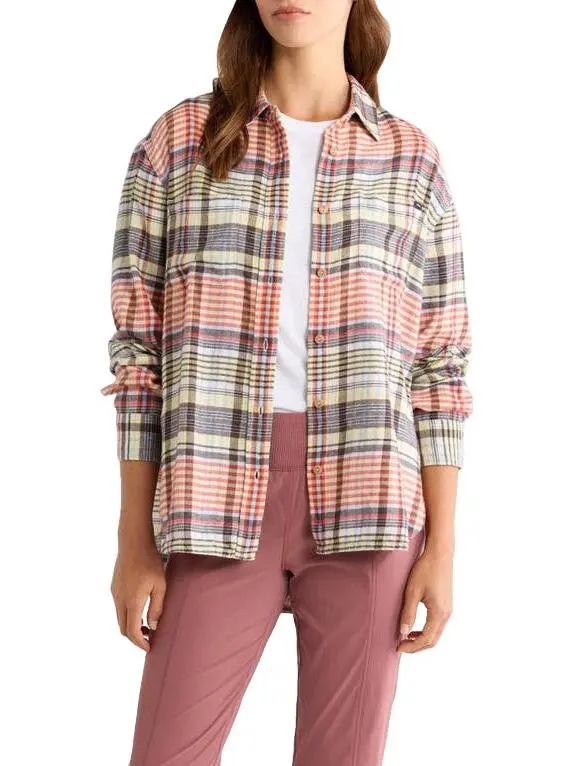 Prana Cabin Core Plaid Flannel Shirt - Multi Plaid
