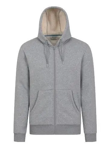 Mountain Warehouse Dalton Borg Lined Full Zip Hoodie - Gray
