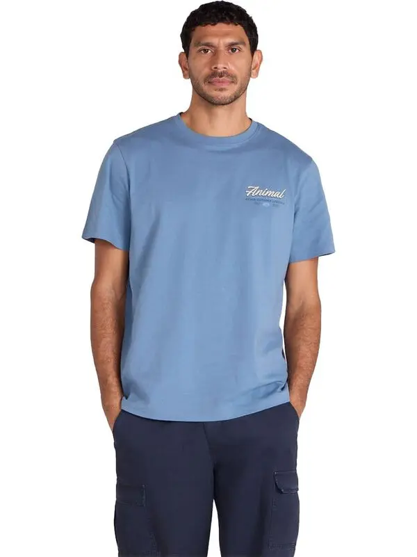 ANIMAL Chase Logo Relaxed Fit T-shirt - Blue