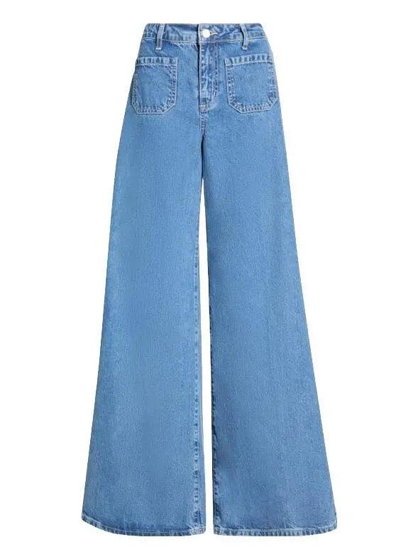 L'Agence Delcan High Waist Wide Leg Jeans - Solvera