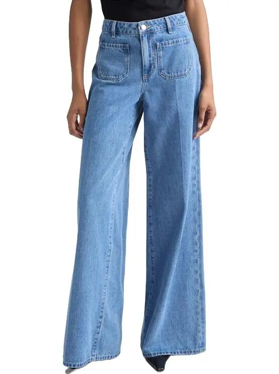 L'AGENCE Delcan High Waist Wide Leg Jeans - Solvera