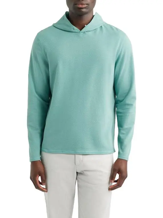 Johnnie-o Stretch Cotton Blend Pebble Hoodie - Sublime