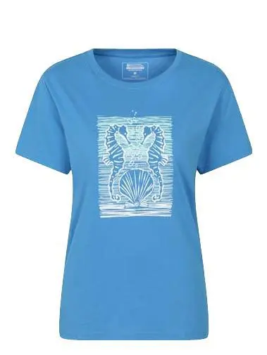 Mountain Warehouse Seahorse Printed Relaxed Fit T-shirt - Blue