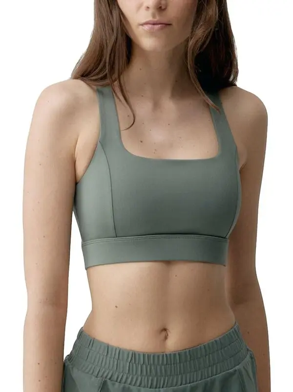 BORN LIVING YOGA Padma 2.0 High-support Performance Sports Top - Tea