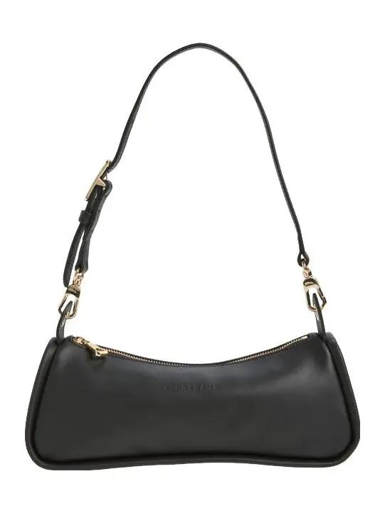 Longchamp Roseau Leather Shoulder Bag - Black