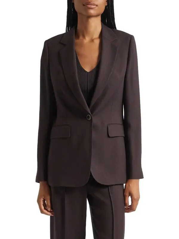 REISS Jodie Single Button Blazer - Grape