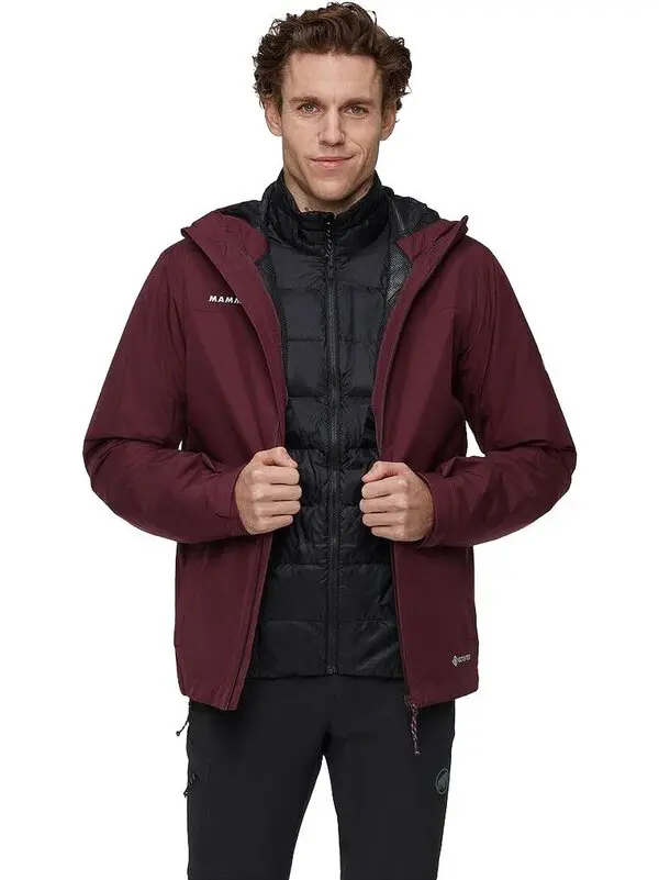 MAMMUT Treeline 3-in-1 Hooded Jacket - Vin/black