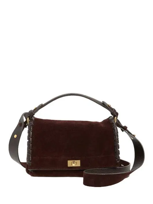 ANYA HINDMARCH Mortimer Suede Crossbody Bag - Grape