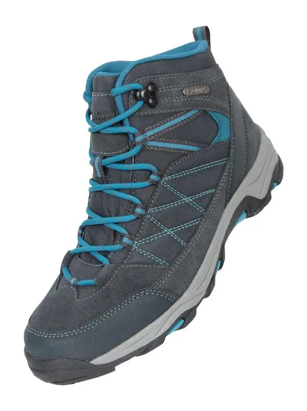 Mountain Warehouse Suede Waterproof Mid Cut Walking Boots - Gray
