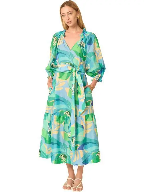GILNER FARRAR Waverly Printed Midi Dress - Maldives Print