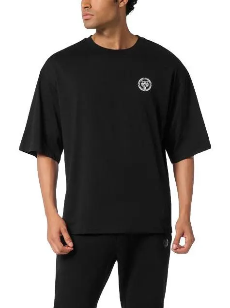PLEIN SPORT T-shirt Round Neck Ss Athletic-luxe - Black