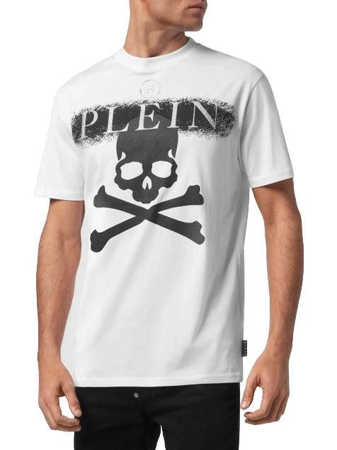 Philipp Plein T-shirt Round Neck Redefined - White/black