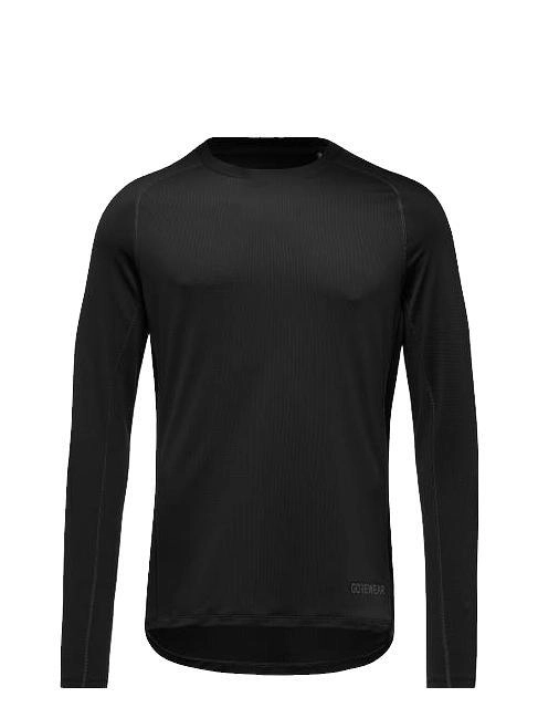 GOREWEAR Long-sleeve Performance Shirt With Zip Neck - Black