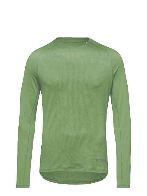 GOREWEAR Long-sleeve Performance Shirt With Zip Neck - Engine Green