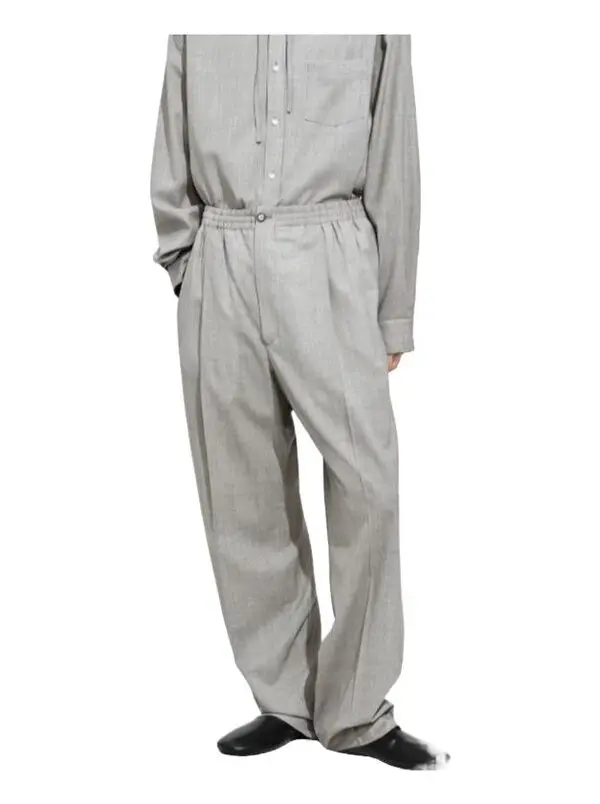 Bottega Veneta Light Wool Toile Pants - Gray
