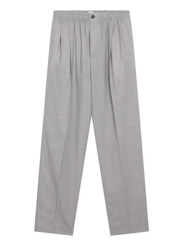 Bottega Veneta Light Wool Toile Pants - Gray