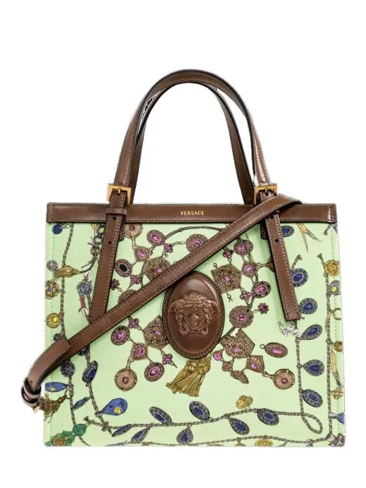 Versace Rivière Printed Canvas Tote Bag - Multicolor