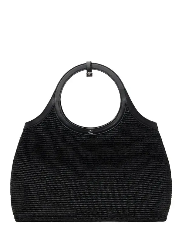 COURREGES Raffia Holy Day Handbag - Black