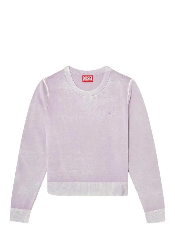 DIESEL® Jumper With Faded Reverse Print - Lilac
