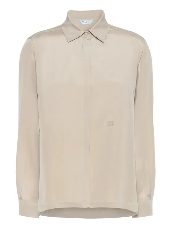Max Mara Long-sleeved Shirt - Stone