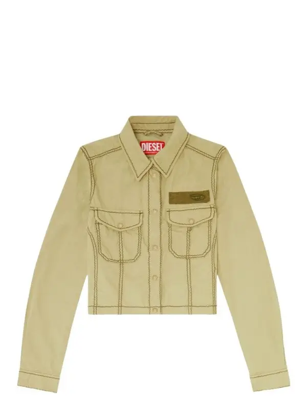 DIESEL® Long-sleeved Shirt Jacket - Beige