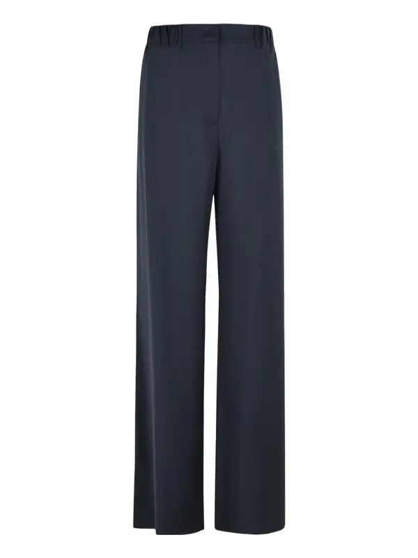 Max Mara Straight Leg Pants With Belt Loops - Black
