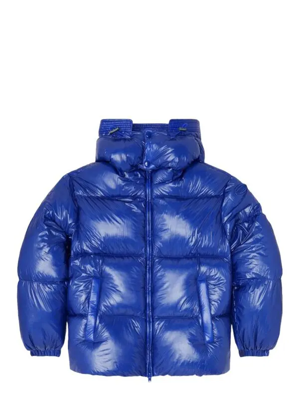 DIESEL® Down Puffer Jacket With Detachable Hood - Blue